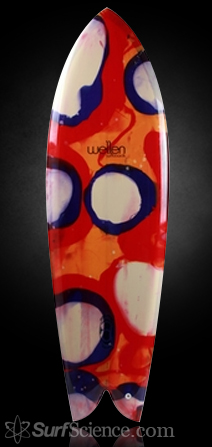 Wellen Retro Fish Surfboard Review at SurfScience.com